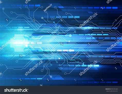 Circuit Board Vector Background Stock Vector Royalty Free 481451263 Shutterstock