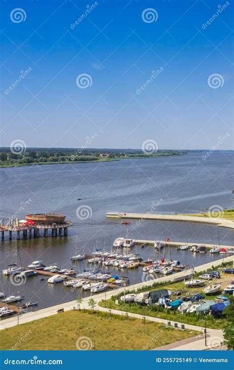 Boats In The Harbor At The River Wisla In Plock Editorial Stock Image Image Of Polish Travel