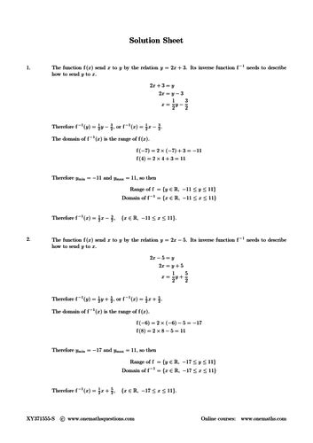 Composite Function Inverse Function Modulus Function And Piecewise