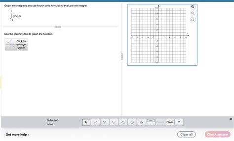 solved graph the integrand and use known area formulas to