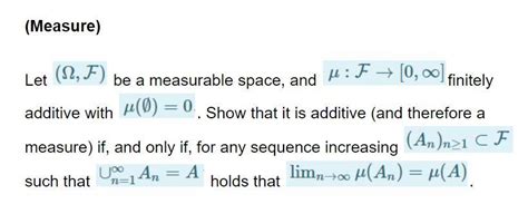 Solved Measure Let 12 F Be A Measurable Space And 4 3 →