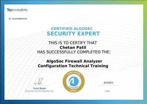 Chetan Patil On Linkedin Training Afa Algosec Cybersecurity