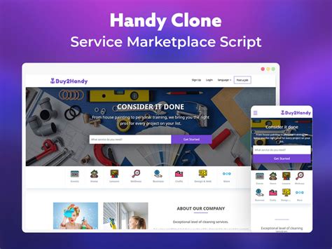 handy clone script to start your service marketplace platform upwork