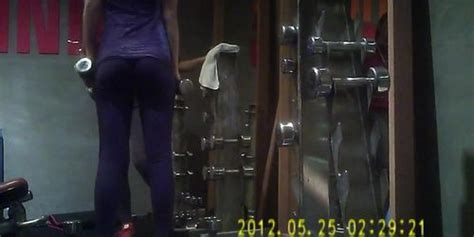 Gym Girl In Black Tight Spandex Tnaflix Com