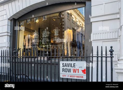 Savile Row In Westminster London Home Oil Gieves And Hawkes Tailors