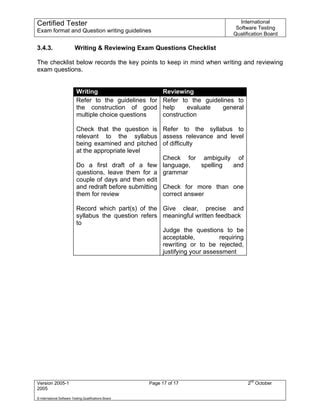 Istqb Exam Guidelines PDF