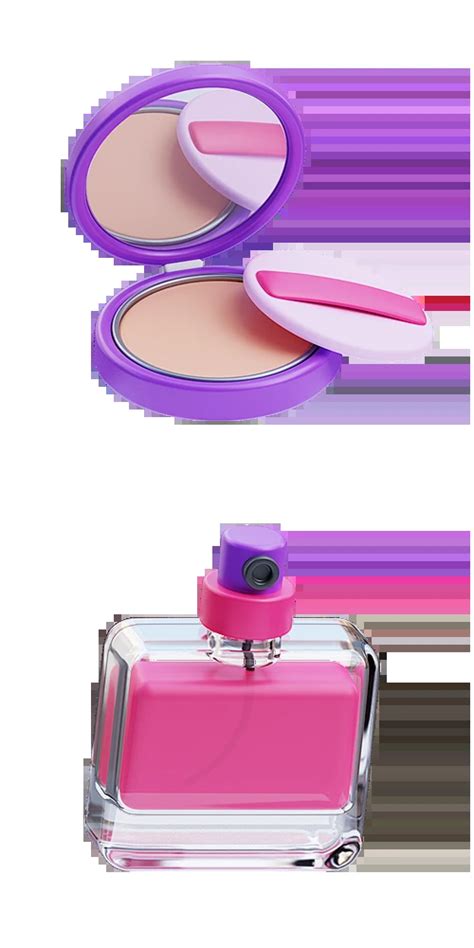 美妆护肤化妆品blender三维立体模型icon图标： 花瓣网