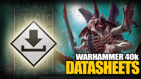 Free Tyranids PDF Datasheet Index Cards 40k Rules For 10th Edition