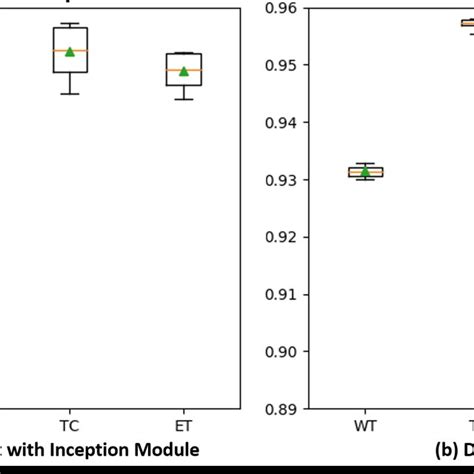 Dice Scores Are Presented For Both U Net With Inception Module And Download Scientific Diagram