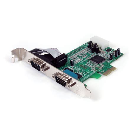 2 Port Native Pcie Rs232 Serial Adapter Card 16550 Uart Pex2s553 Nob Adhesive