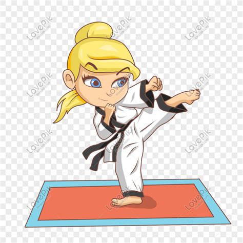 손으로 그린 태권도 일러스트 레이터 모집 Png 일러스트 무료 다운로드 Lovepik