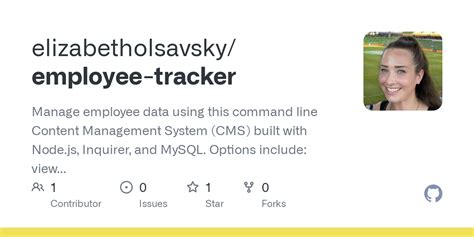 GitHub Elizabetholsavsky Employee Tracker Manage Employee Data Using This Command Line