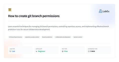 How To Create Git Branch Permissions Labex