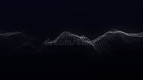 Dynamic Wave Of Glowing Particles Data Flow Information Wave Of Particles 3d Rendering 4k