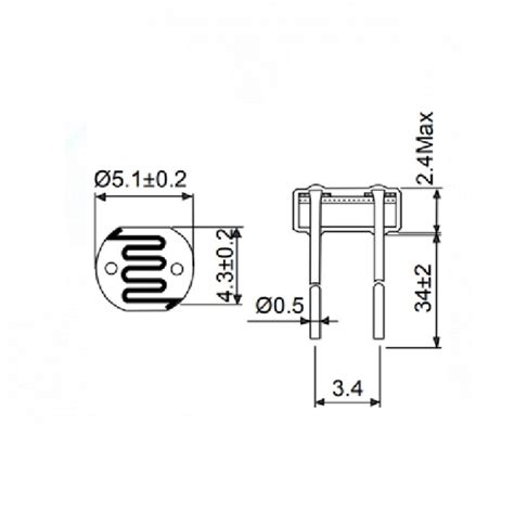 Fotoresistor Gl5528 Ldr Sensor Luz Resistencia Fotocelda X 5und 3dbots