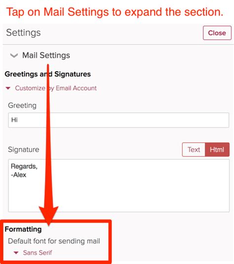 How Do I Set The Default Font For Email Cloze Help Center