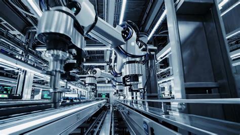 Futuristic Robotic Arms Working On Assembly Line In A Factory Stock Footage Video Of Industry