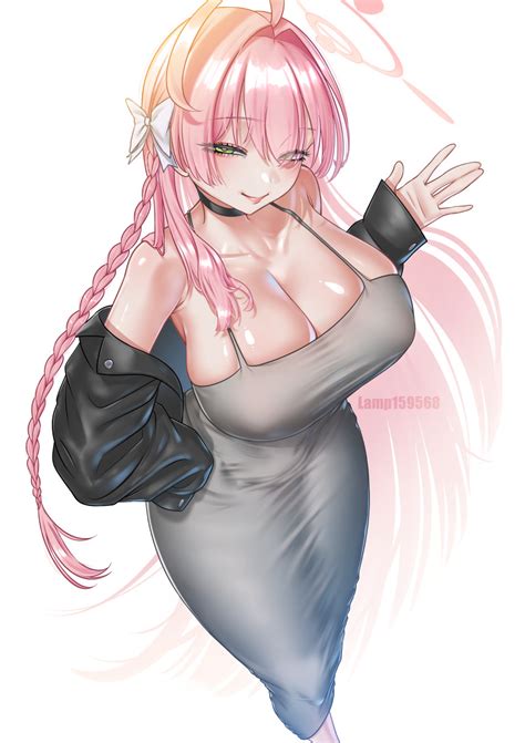 Rule 34 1girls Alternate Version Available Blue Archive Breasts Clothed Clothing Dongtan Dress
