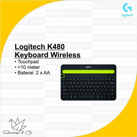 Jual Logitech K480 Keyboard Wireless Bluetooth Portable Multi Device Garansi Resmi Shopee