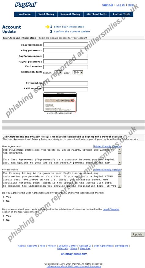 Paypal Security Request