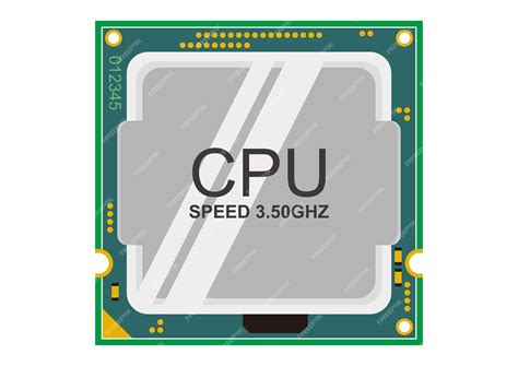 premium vector cpu central processing unit vector