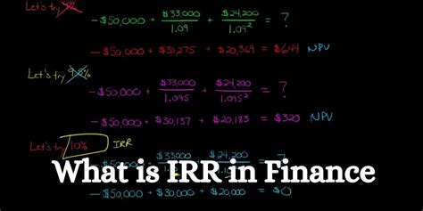 What Is IRR In Finance Understanding The Importance