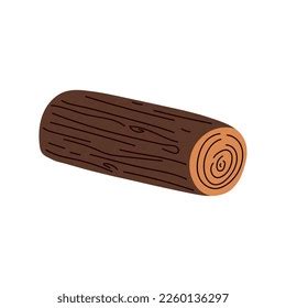 Wooden Trunk Icon White Background Stock Vector Royalty Free Shutterstock