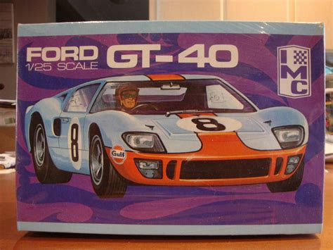 Original Issue Imc Ford Gt 40 Model Kit 110 125 Scale Sealed 2074871296