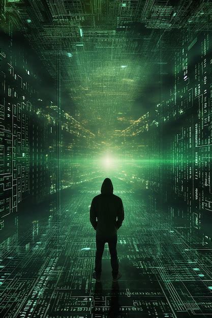 Free Photo Matrix Hacker Background Premium AI Generated Image