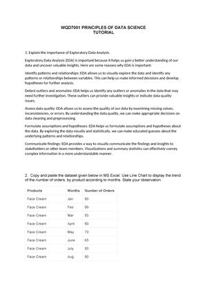 Wqd7001tut3 PRINCIPLES OF DATA SCIENCE TUTORIAL WQD7001 PRINCIPLES
