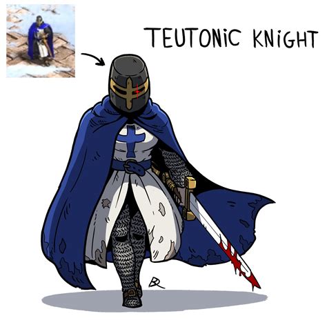 Teutonic Knight Age Of Empires Ii Drawn By Kabewski Danbooru