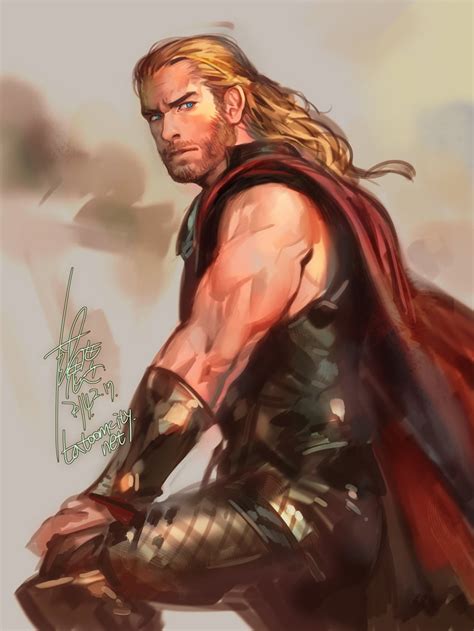 Thor Marvel Drawn By Yilee Danbooru