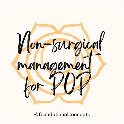 Non Surgical Approach To Pelvic Organ Prolapse Foundational Concepts