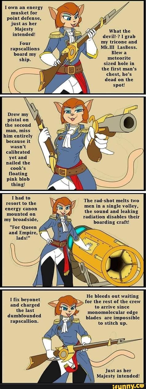 Own An Energy Musket For Point Defense Just As Her Majesty Intended Four Rapscallions Board My