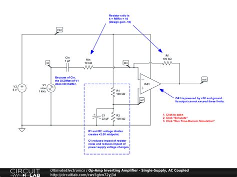 Op Inverting Amplifier Ultimate Electronics Book