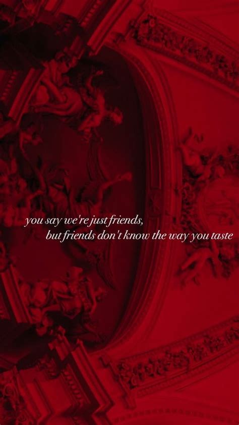 A Red Background With The Words You Say We Trust Friends But If They