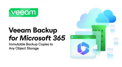 Veeam Backup For Microsoft Immutable Backup Copies To Any Object
