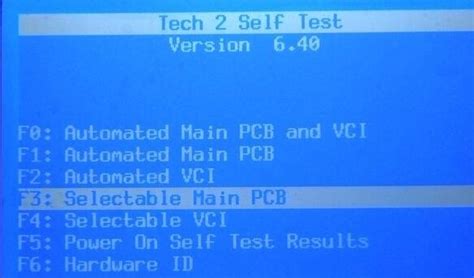 Gm Tech2 Scanner Vci Keypad Candi And Rs232 Self Test Instructions