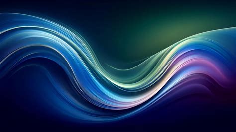 Horizontal Wallpaper Featuring Fluid Dynamics Showcasing A Seamless Flow Of Liquid Smooth