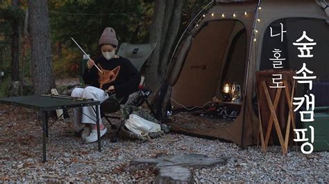 솔로캠핑 나 홀로 가을 숲속 아니 산속 전세캠핑 솔의눈주 이그니스쉘터 화목난로 그리고 반사식 난로 오일랜턴 심지 갈아끼우는 법 Youtube