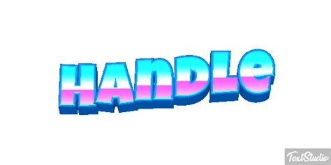 Handle Word Animated Logo Designs