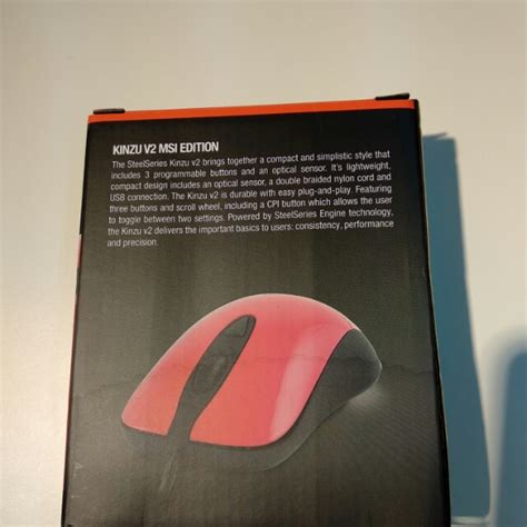 Steelseries Kinzu V2 Pro Edition Optical Gaming Mouse Red Computers And Tech Parts
