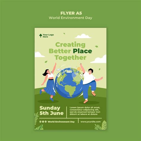 세계 환경의 날 포스터 이미지 Freepik에서 무료 다운로드