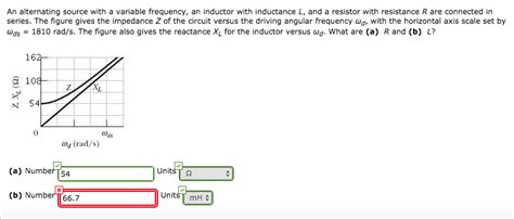 solved an alternating source with a variable frequency an