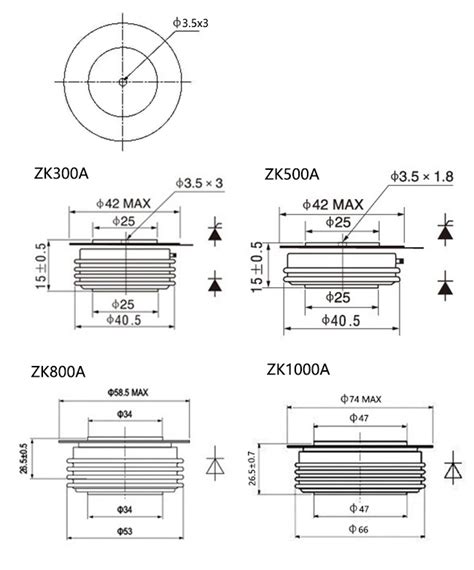 Fast Recovery Rectifier Diode 300 500 800 1000 Amp