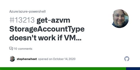 Get Azvm Storageaccounttype Doesnt Work If Vm Deallocated · Issue