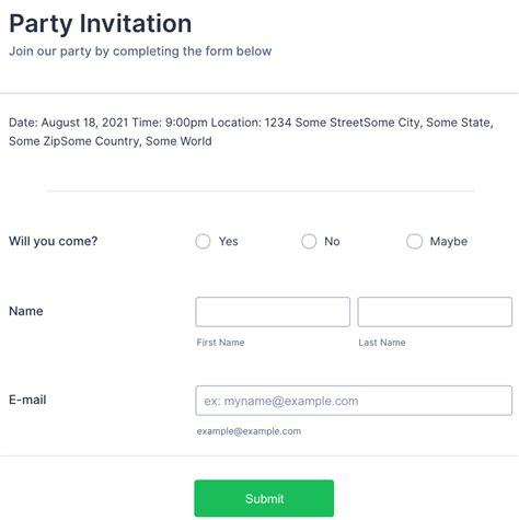 Google Forms Template Free Google Forms Download FormBot