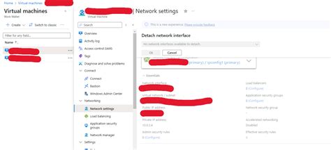 Unable To Detach A Network Interface From Virtual Machine Microsoft Qanda