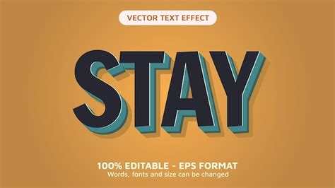 Premium Vector Retro Modern 3d Text Effect