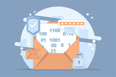 Email Password Encryption Message Concept Secure Chat And Secret